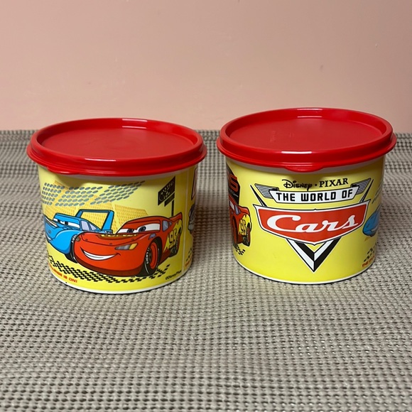 Disney | Kitchen | Tupperware Disney Pixar Set Of 2 Containers Cars ...